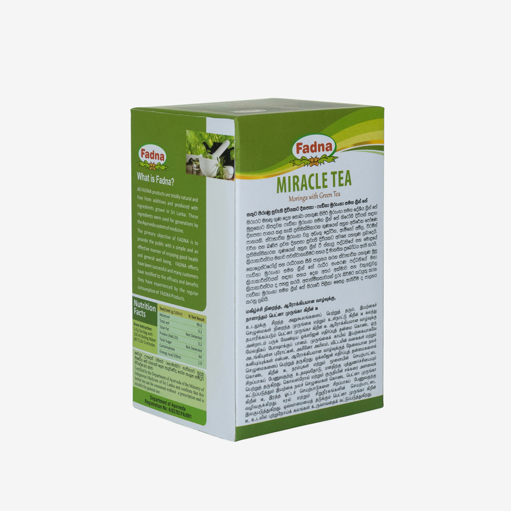 Fadna Miracle Tea - Moringa with Green Tea - Fadna