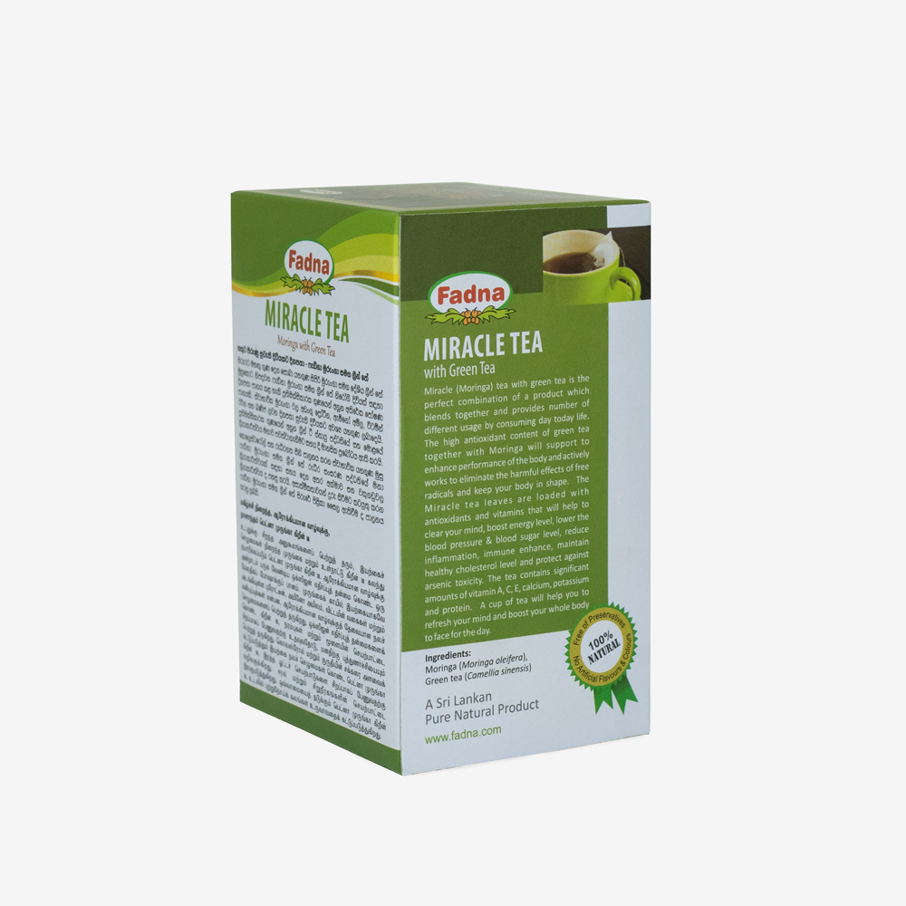 Fadna Miracle Tea - Moringa with Green Tea - Fadna